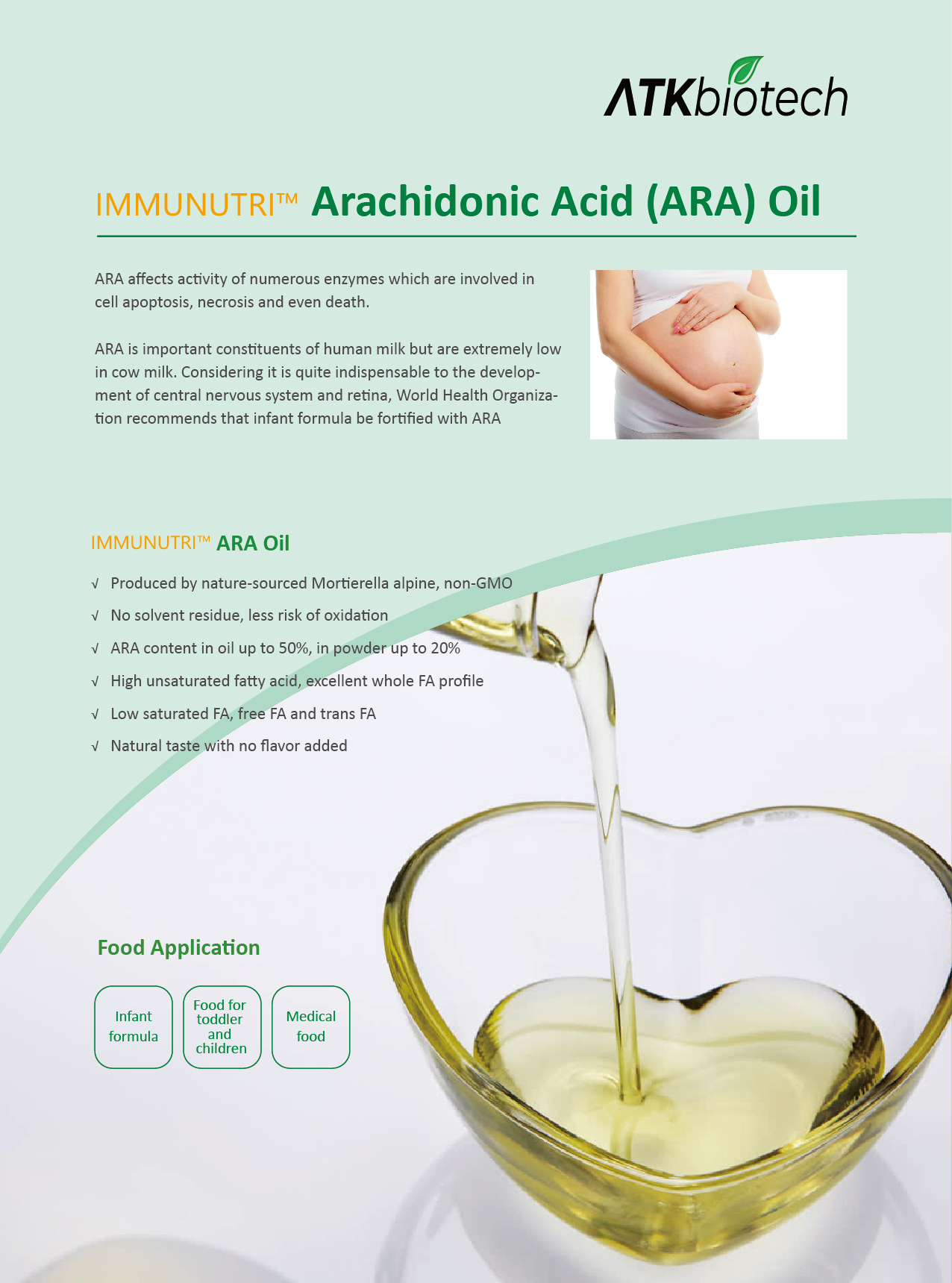Arachidonic Acid (ARA) Oil | ATK Biotech Co.,Ltd | Ingredients Network