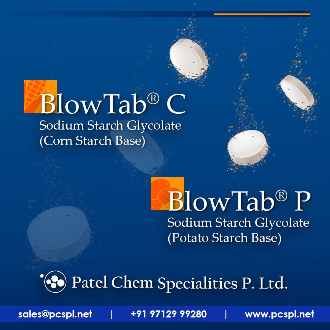 BlowTab® - Sodium Starch Glycolate | Patel Chem Specialities Limited ...
