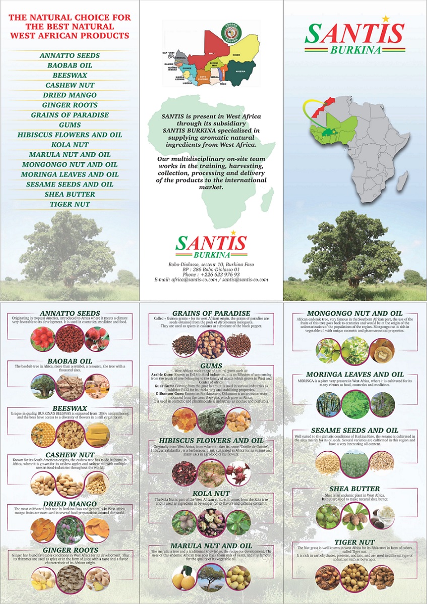 NATURAL INGREDIENTS WEST AFRICA ORIGIN | Santis S.A.R.L. | Ingredients ...